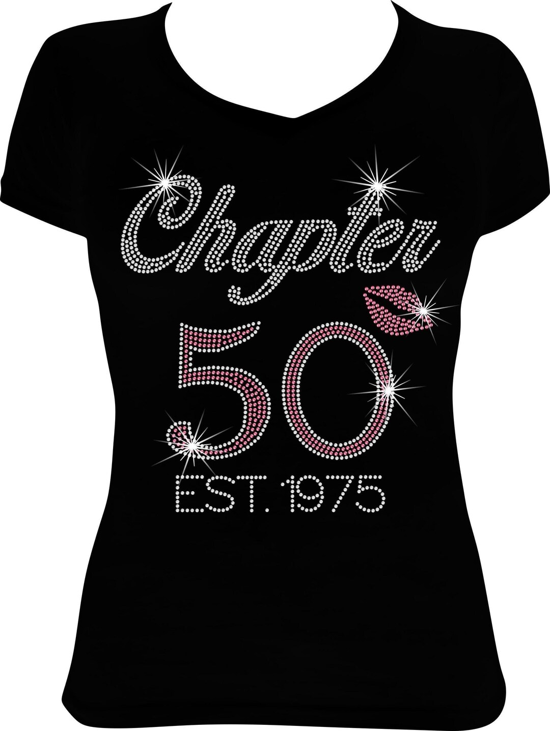 Rhinestone Birthday Shirt, Chapter [age], Est [year], Custom Made - Etsy