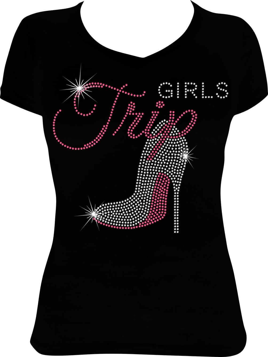 Girls Trip Bling Rhinestone Shirt Girls Trip Bling Shirt | Etsy