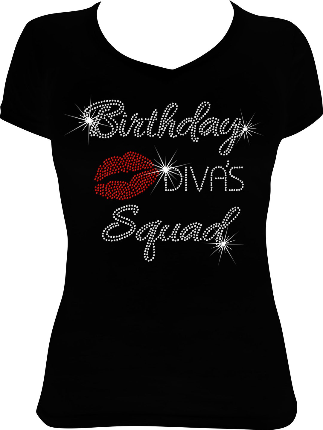 Birthday Diva's Squad Bling Shirt, Birthday for Her, Birthday Diva ...