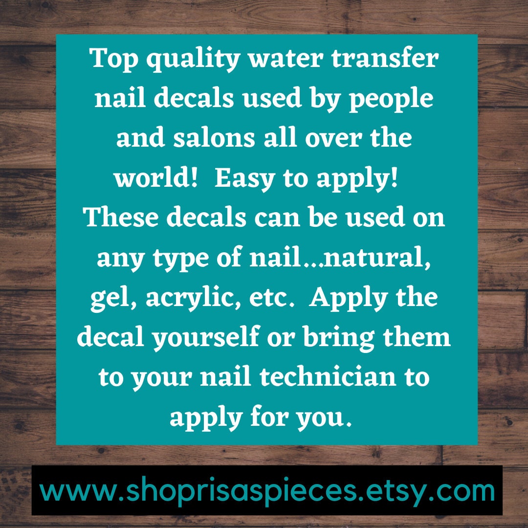 Nail Decals Firefighter Decals Fire Truck Water Transfer | Etsy