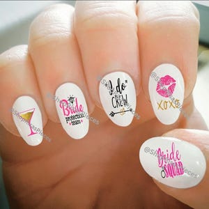 Wedding nail art stickers store