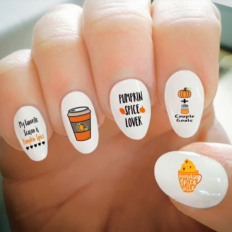 Fall Nail Decals - Etsy
