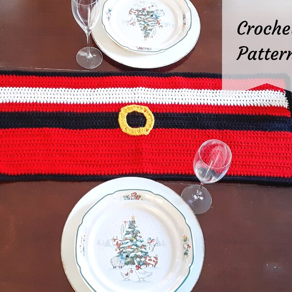 Crochet Santa Table Runner - Etsy