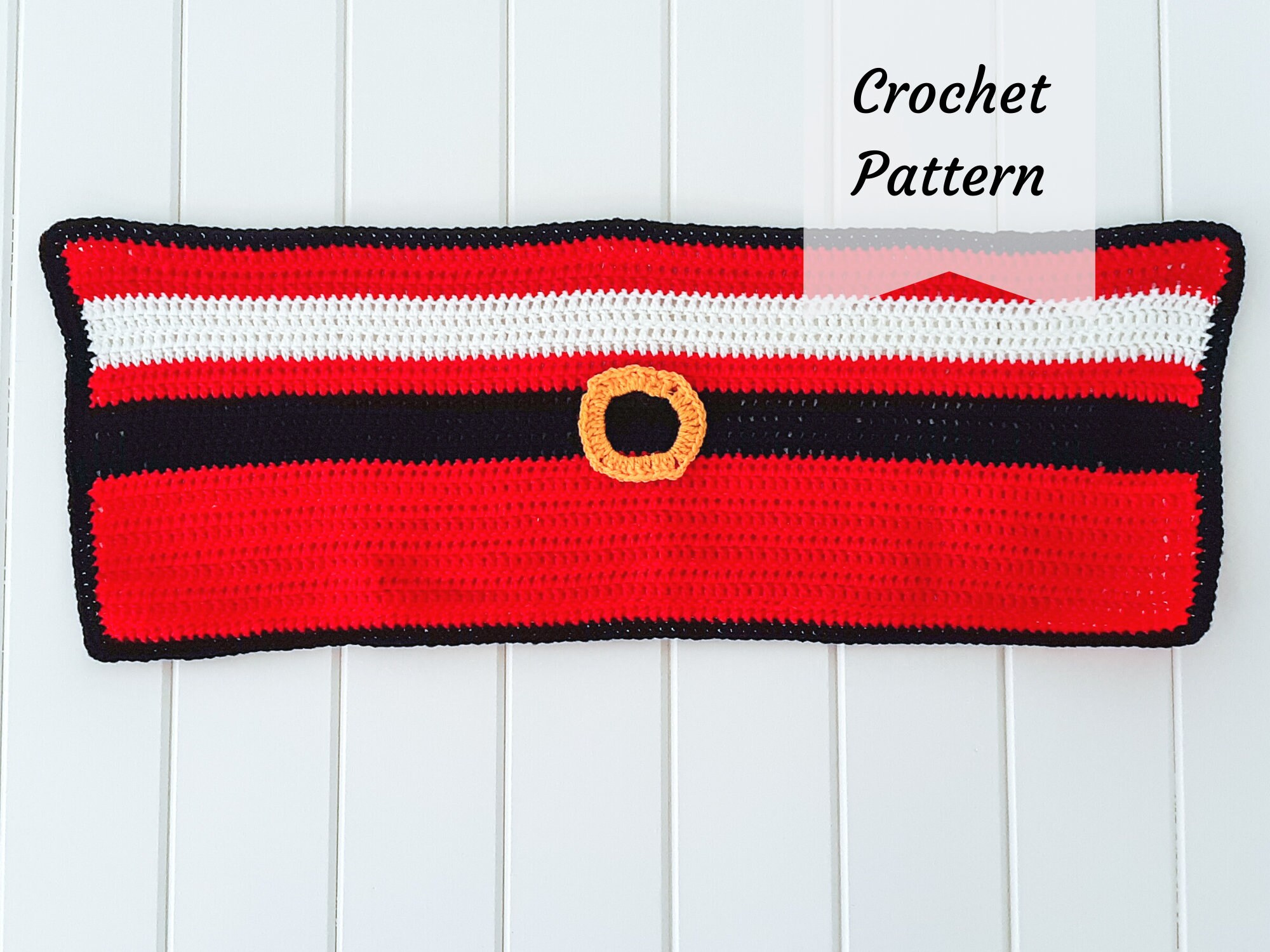 Santa Table Runner / Crochet Pattern / Santa / Christmas / Table ...