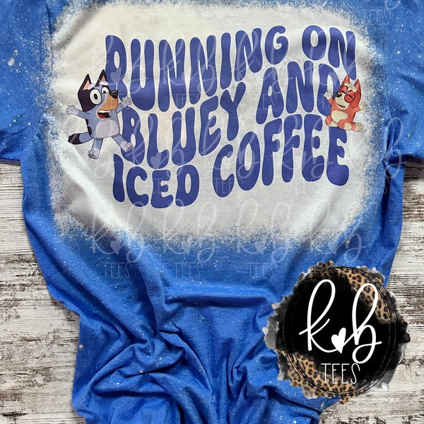 Running on Bluey and Iced Coffee Png - Etsy
