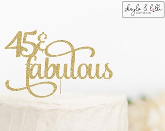 45th Birthday Cake - Etsy