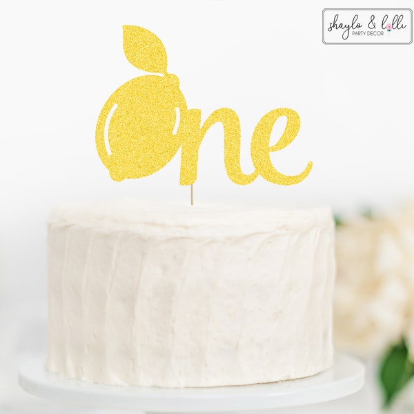 Lemon Cake Topper - Etsy