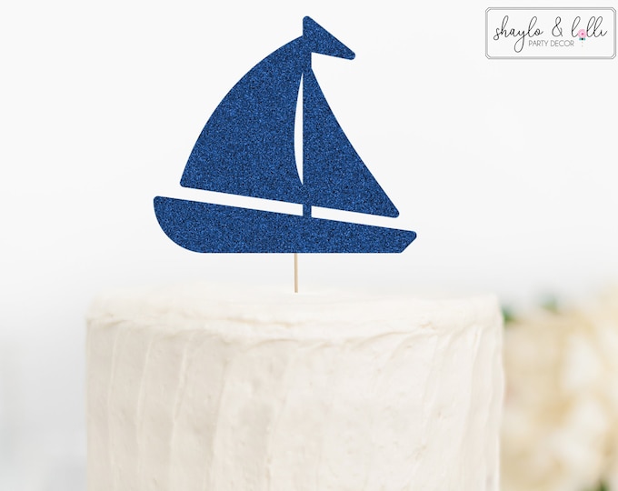 Sailboat Cake Topper, Sailing Birthday Party, Nautical Bridal Shower - Etsy