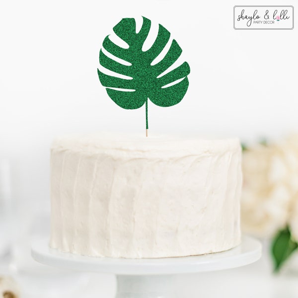 Monstera Leaf Cake - Etsy