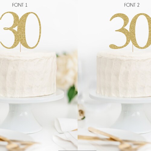 30 Years Loved Birthday Cake Topper Happy 30th Cake Topper - Etsy