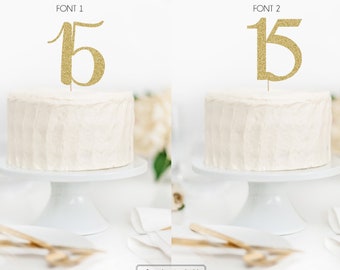 Sweet 15 Cake Topper,, 15th Birthday, Teenage Birthday, Party Decor ...