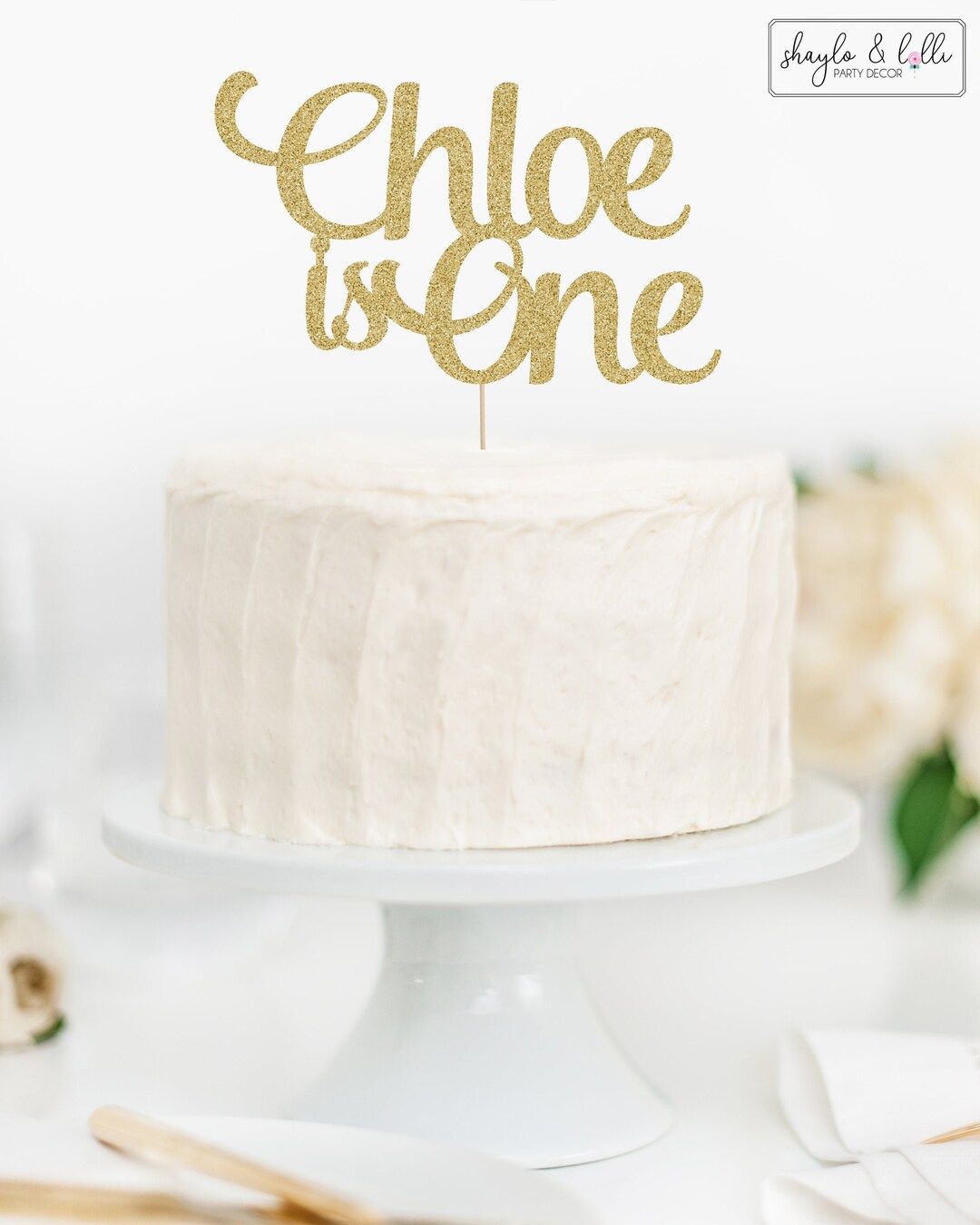 Custom One Cake Topper, First Birthday Party Decorations, Personalised ...