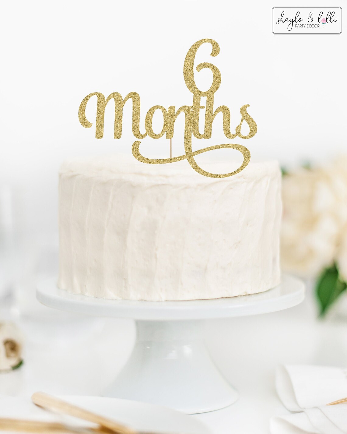 6 Months Cake Topper Half Birthday Decorations | Etsy