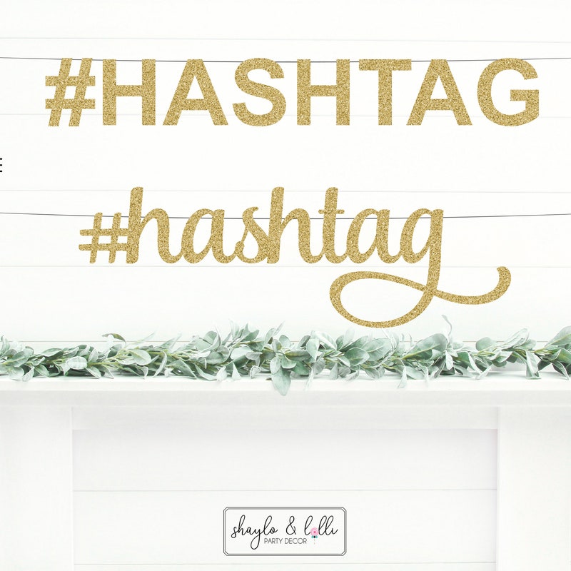 Custom Hashtag Sign - Etsy