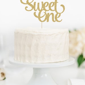 Sweet One Cake Topper, First Birthday Decorations, Smash Cake Topper - Etsy