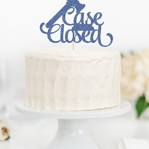 Case Closed Cake Topper, Law School Graduation, Lawyer Retirement Party ...