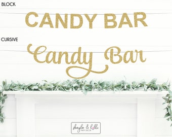 Candy Table Banner - Etsy