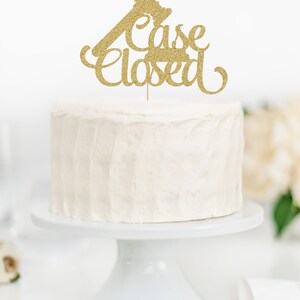 Case Closed Cake Topper, Law School Graduation, Lawyer Retirement Party ...