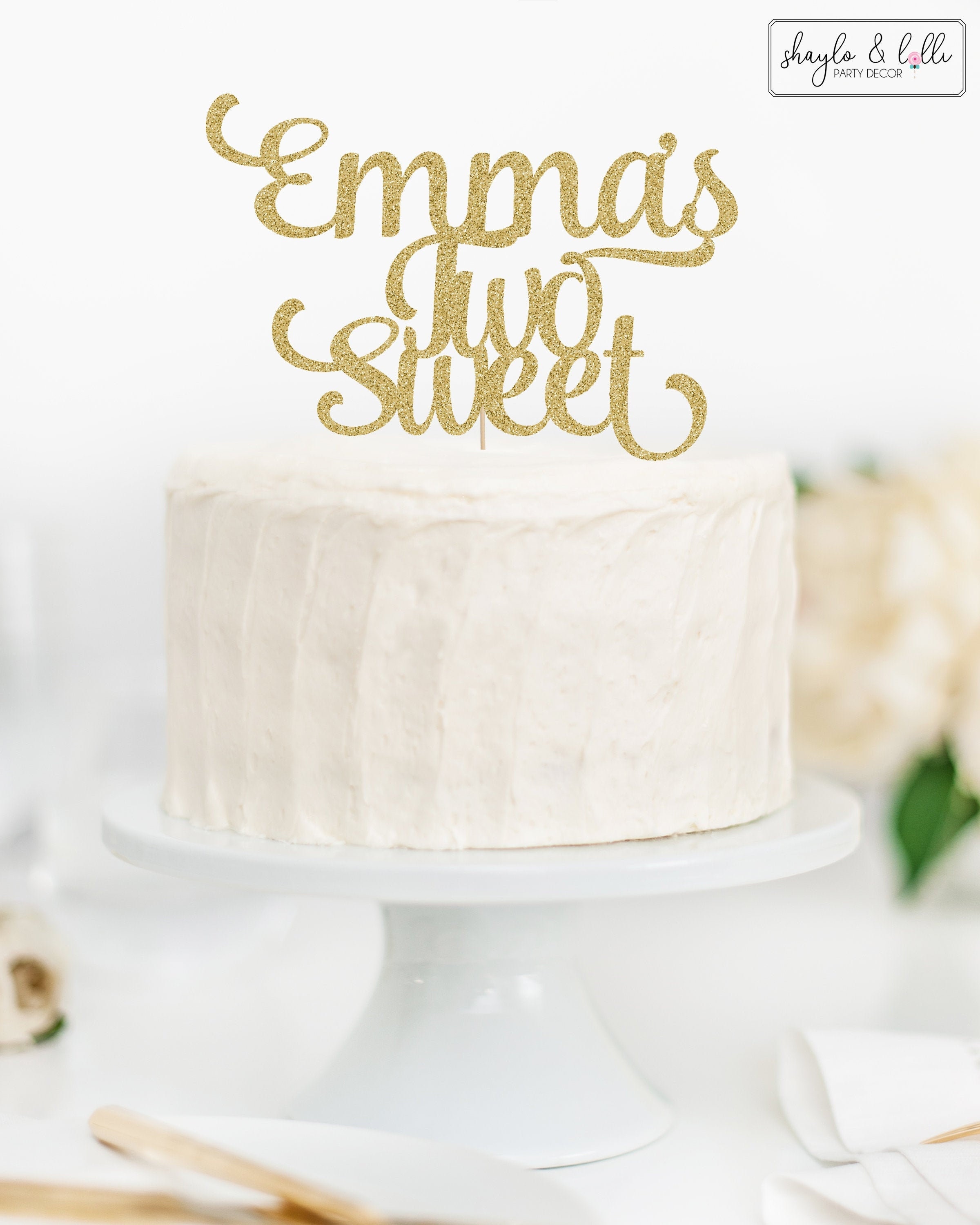 Personalized Two Sweet Cake Topper Twotti Frutti Party Ice - Etsy