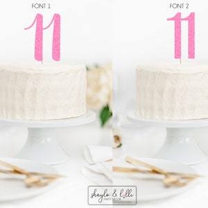 11 Cake Topper, 11th Birthday Party, Anniversary Decorations, Eleven - Etsy