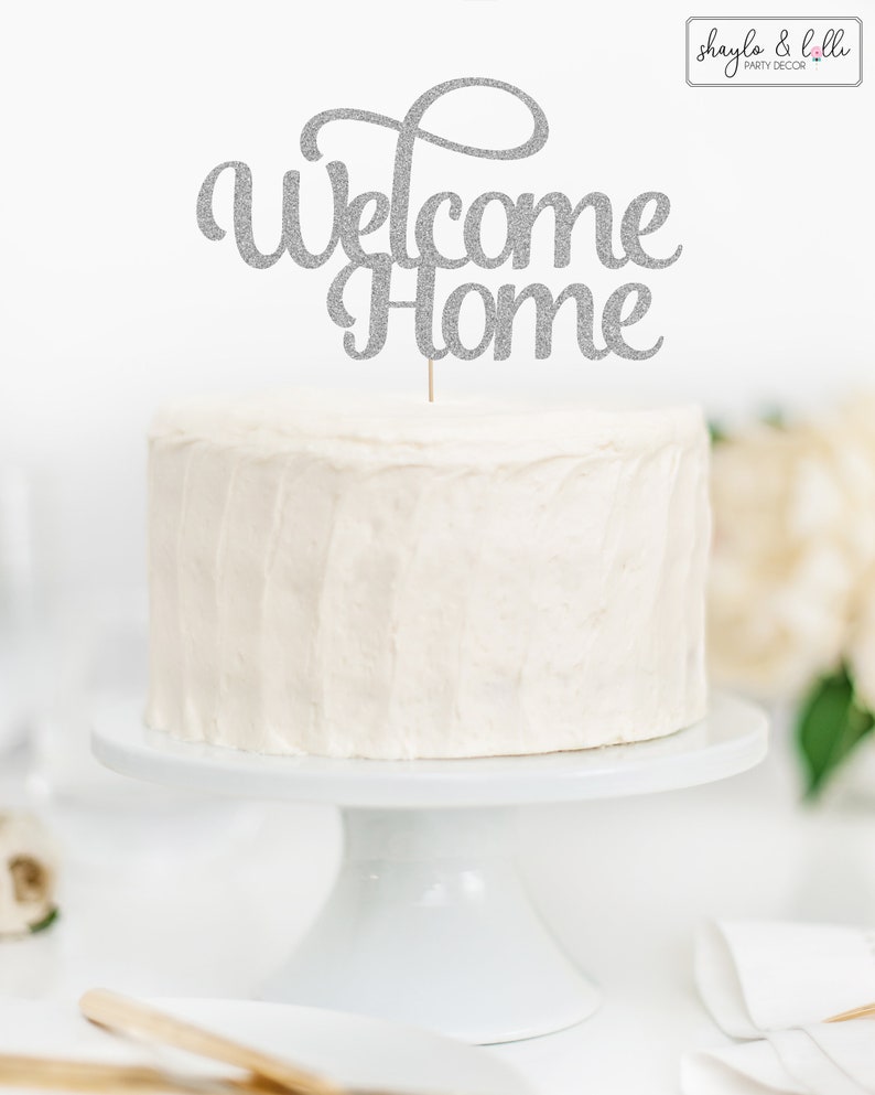 Welcome Home Cake Topper House Warming Party | Etsy