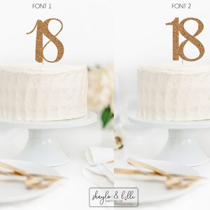 18 Cake Topper, 18th Birthday Party, Anniversary Decorations - Etsy