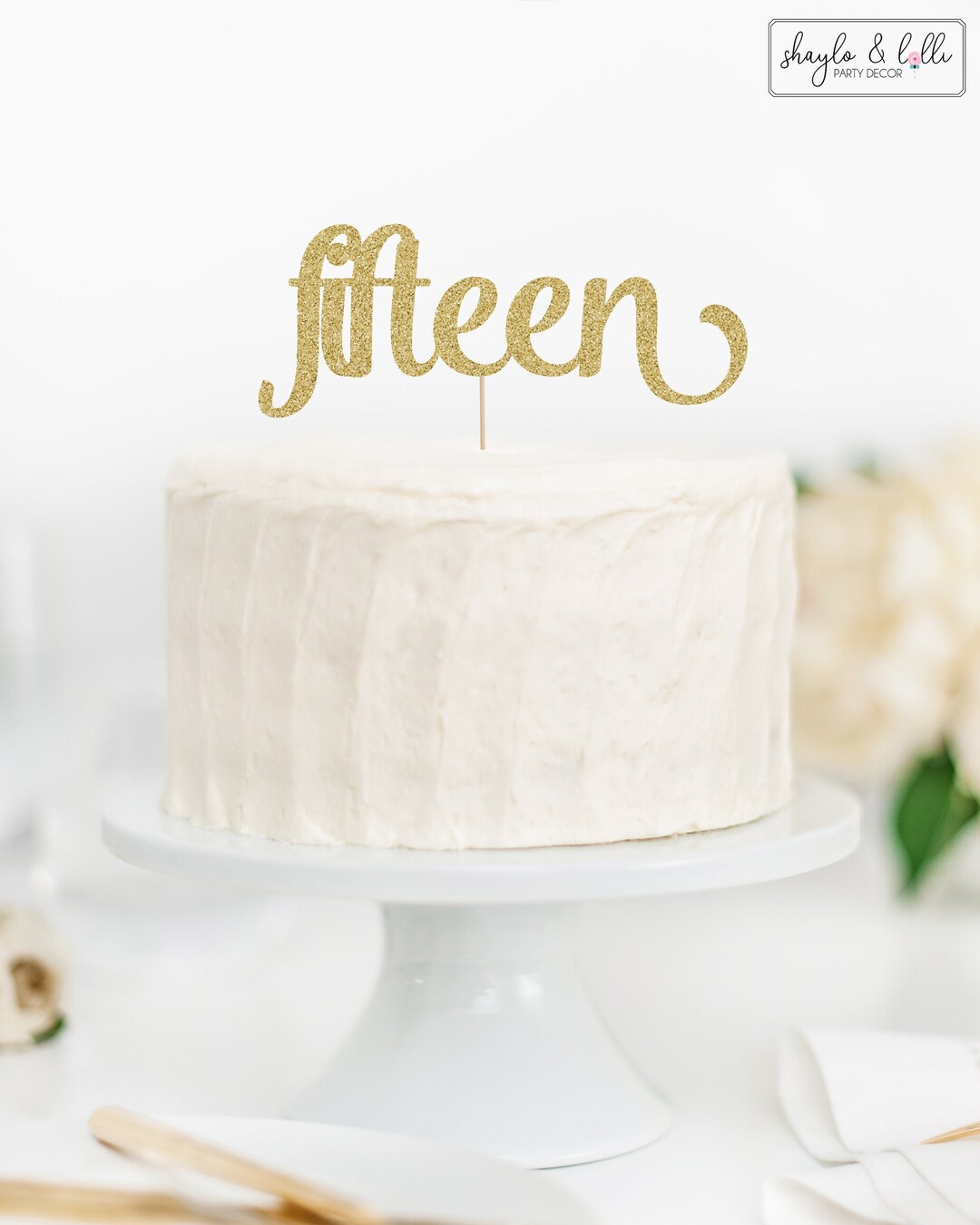Fifteen Cake Topper, 15th Birthday Party, Anniversary Decorations - Etsy