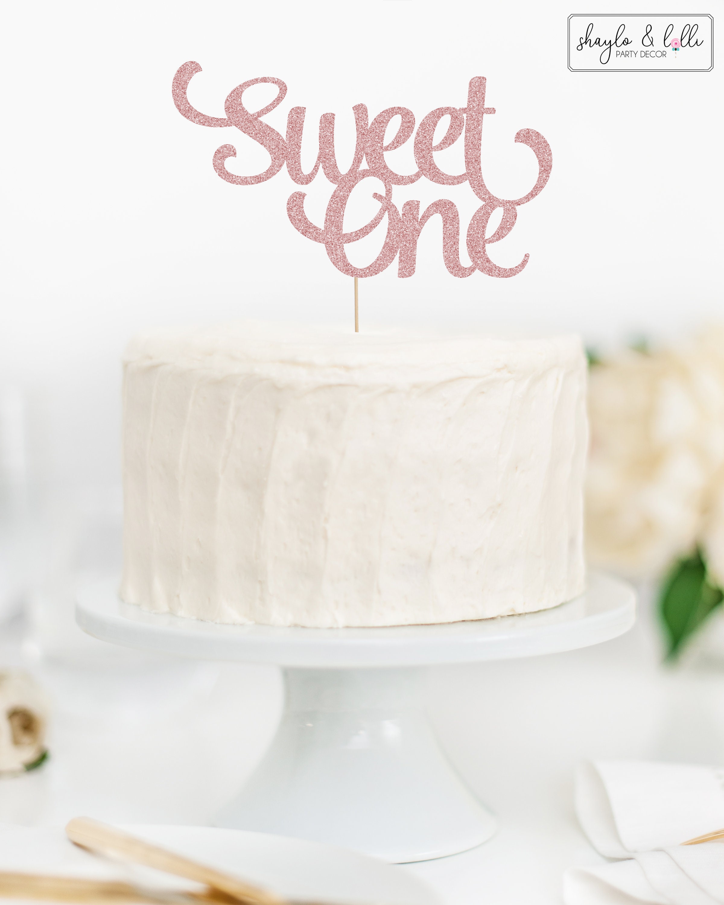 Sweet One Cake Topper First Birthday Decorations Smash Cake - Etsy