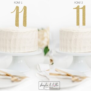 11 Cake Topper, 11th Birthday Party, Anniversary Decorations, Eleven - Etsy