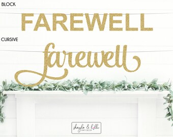 Going Away Banner - Etsy