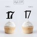 17 Cupcake Topper 17th Birthday Party Anniversary - Etsy