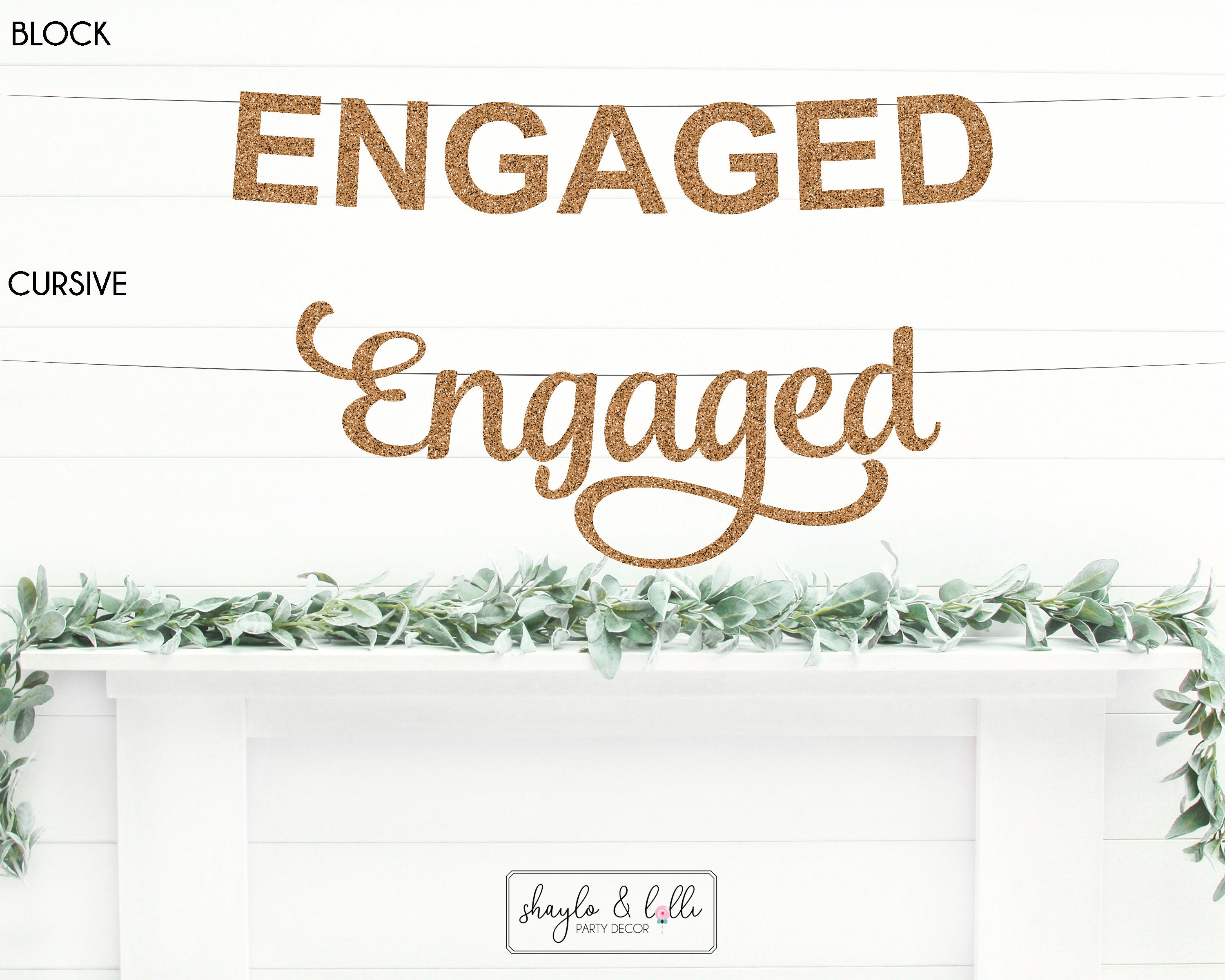 Engaged Banner Engagement Party Decorations | Etsy