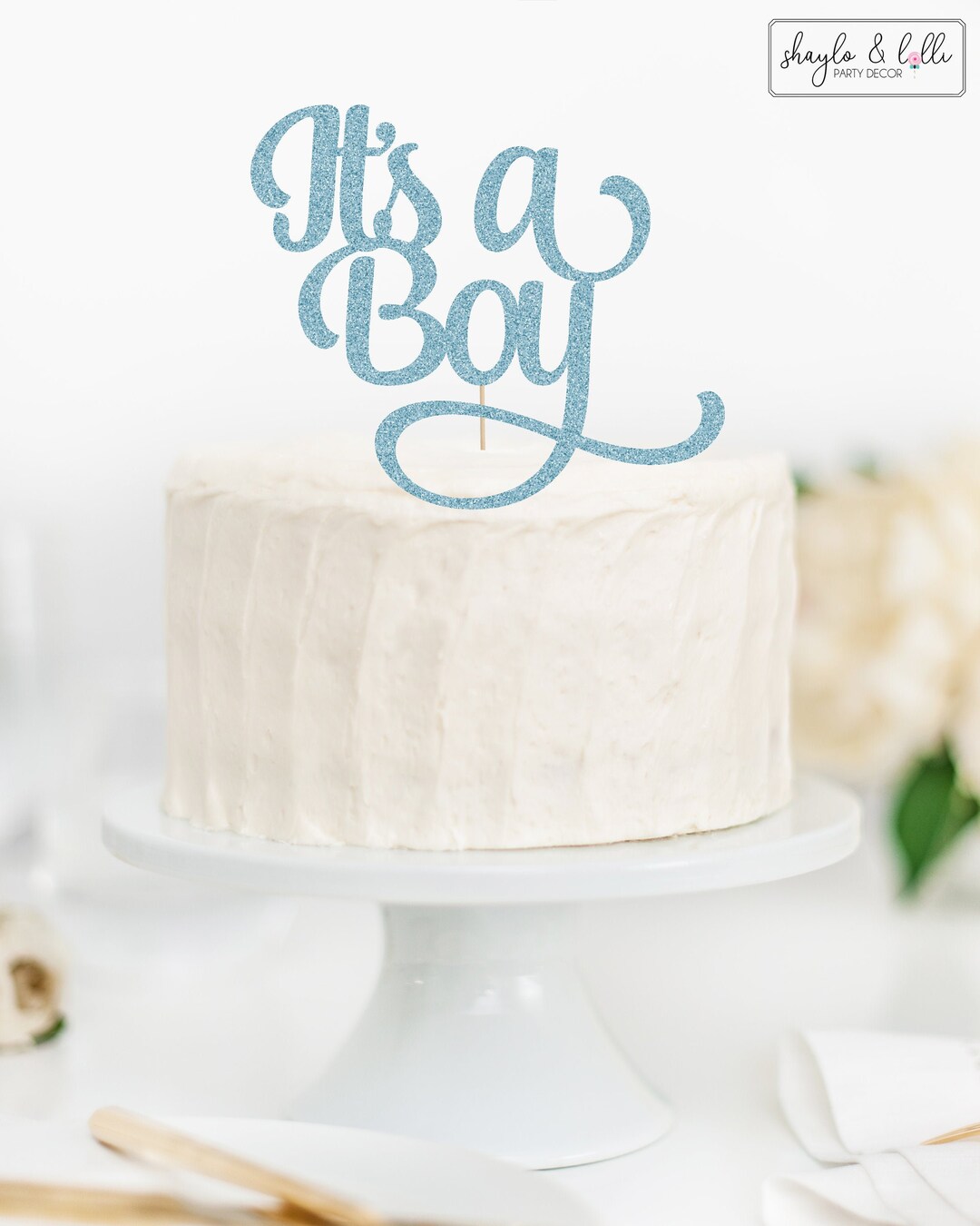 It's a Boy Cake Topper, Baby Shower Decorations, Gender Reveal Party - Etsy
