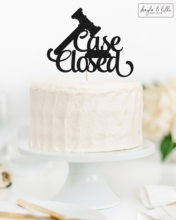 Case Closed Cake Topper Law School Graduation Lawyer | Etsy Canada