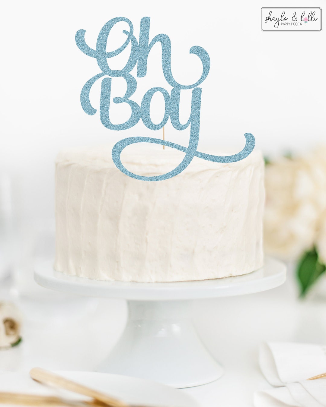 Oh Boy Cake Topper, Baby Shower Decorations - Etsy UK