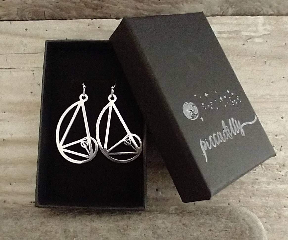 Silver Fibonacci Earrings Minimalist Fibanacci Earrings | Etsy