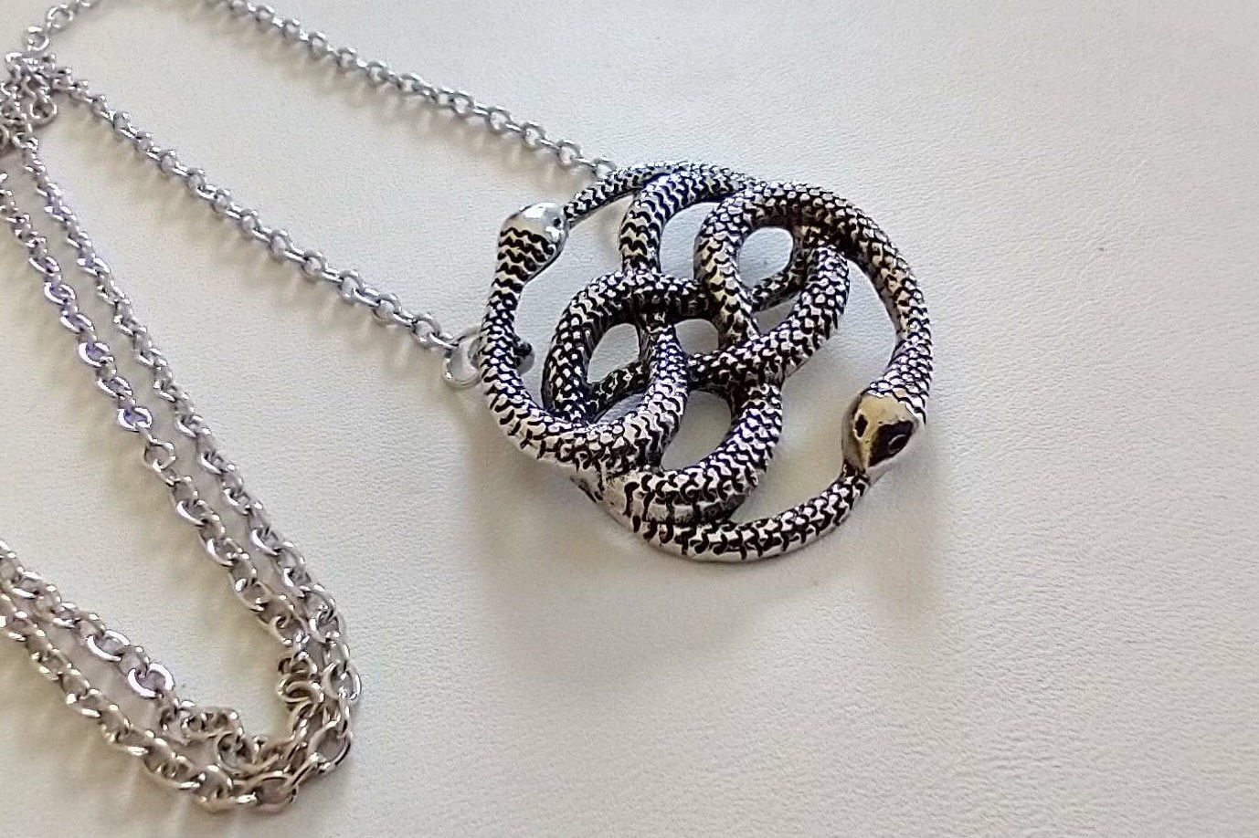 Intertwined Snake Necklace Snake Statement Necklace | Etsy