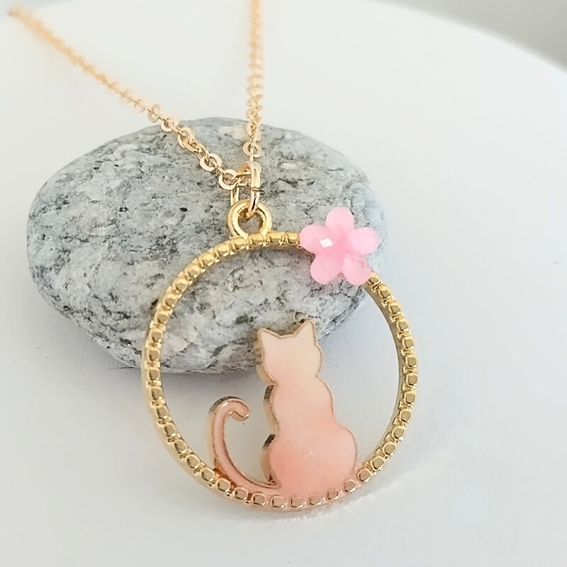 Cat Necklace - Etsy