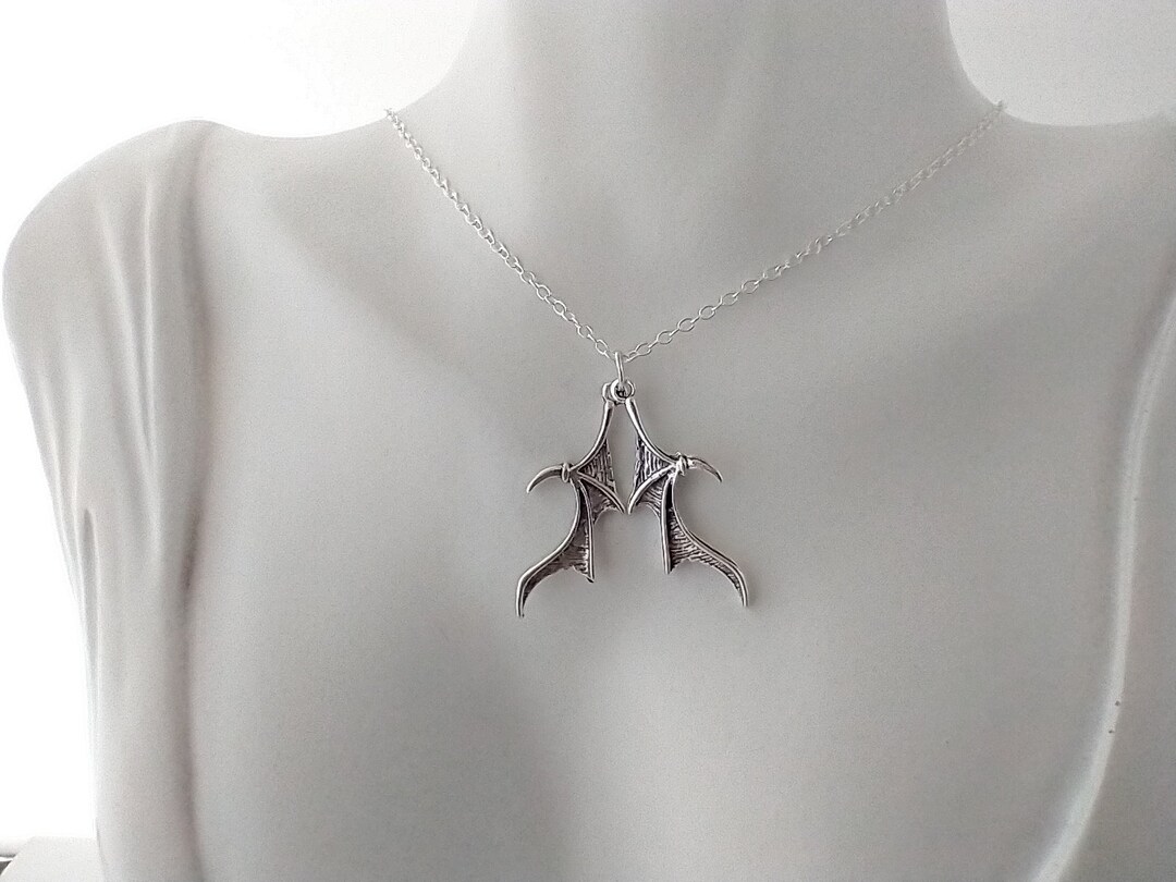 Dragon Wings Necklace Sci-fi Necklace - Etsy