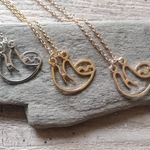 Sloth Necklace - Etsy