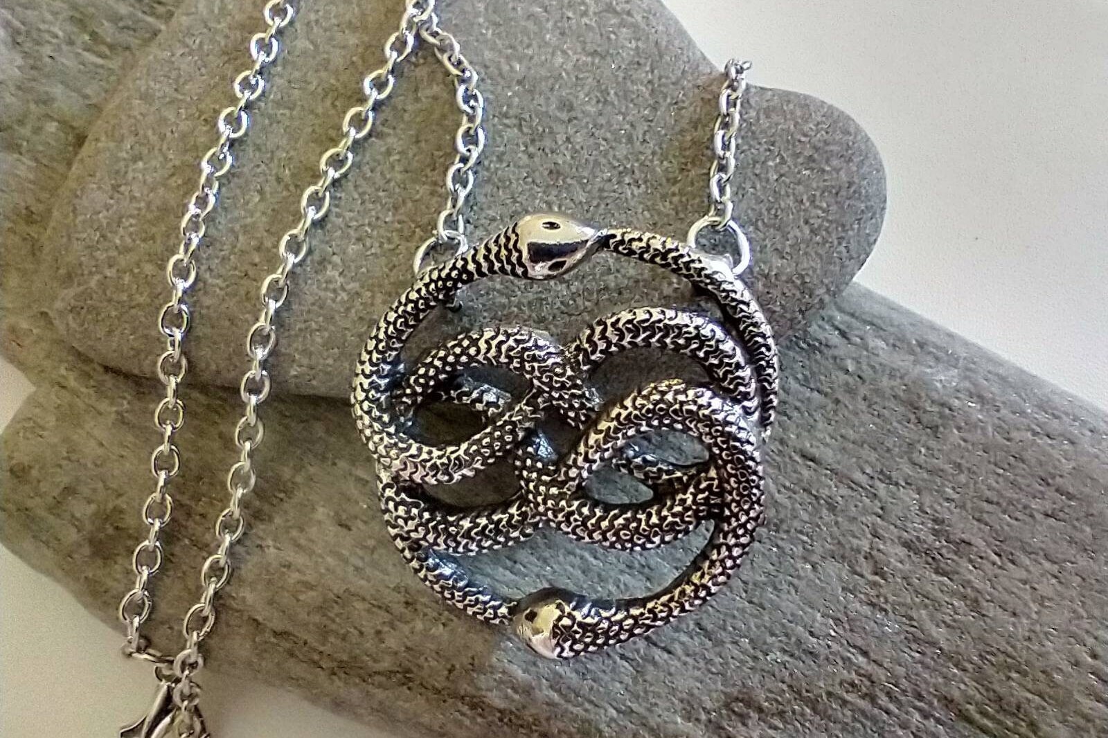 Intertwined Snake Necklace Snake Statement Necklace | Etsy