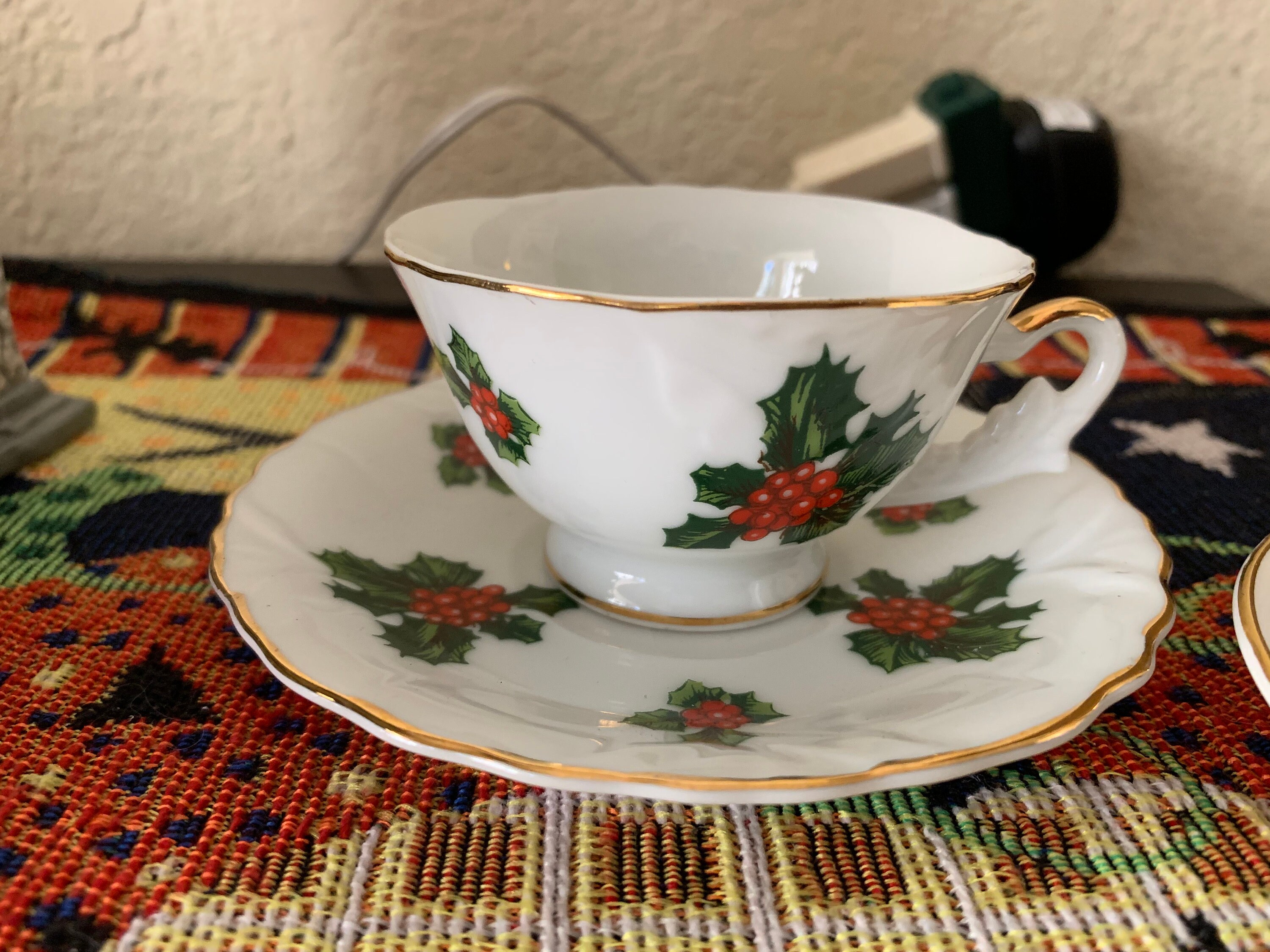 1950s Lefton China's Holly Pattern Christmas Tableware - Etsy