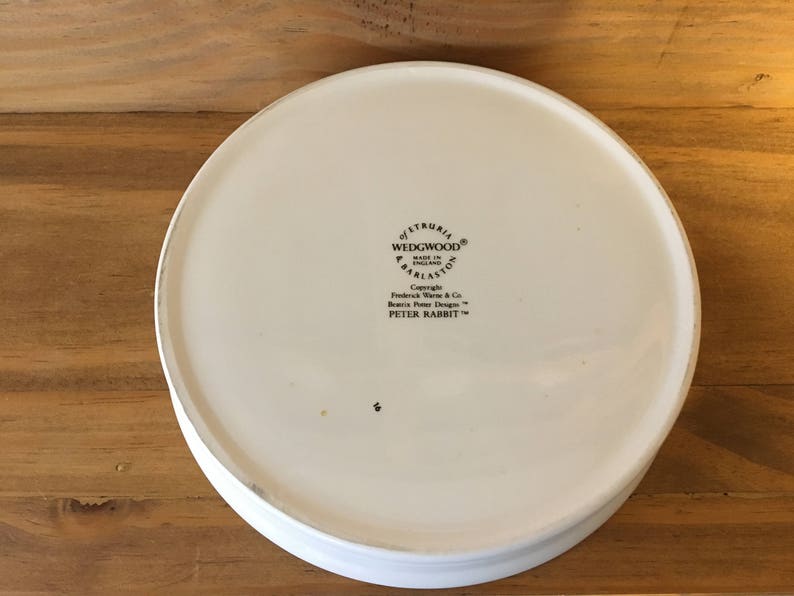 1980s Wedgwood Bone China Peter Rabbit "stop Thief!" Design Porringer ...