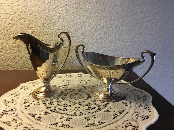 1930s Evans EPNS Art Deco Footed Pitcher-style Creamer & | Etsy