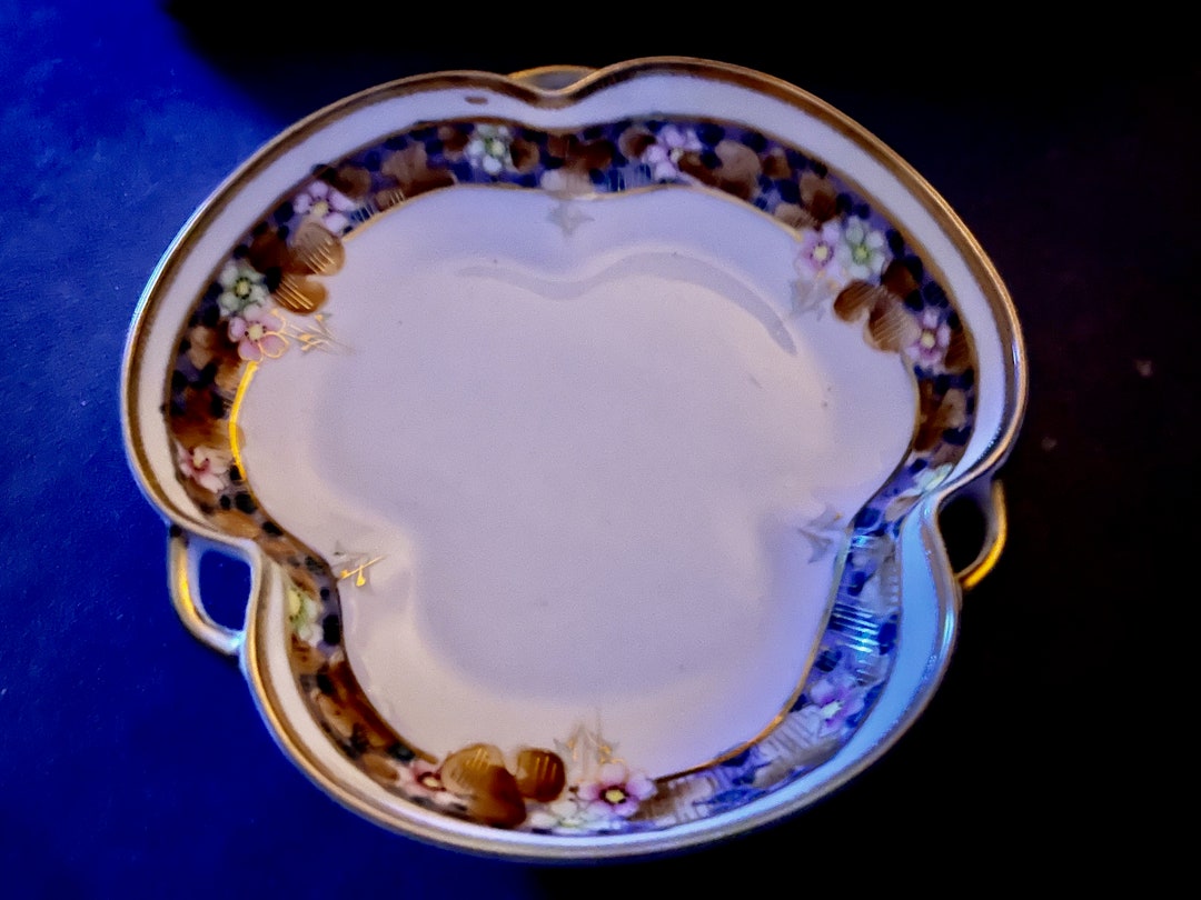 1940s Noritake Nippon China japan Cherry Blossom Pattern 6.5 Trefoil 3 ...