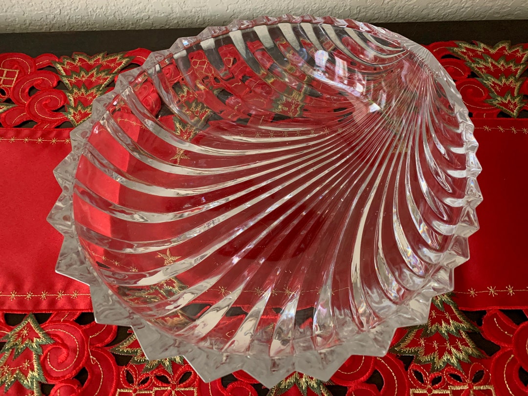 1980s Villeroy & Boch 24% Leaded Crystal Lilian Shell Shaped 11 ...