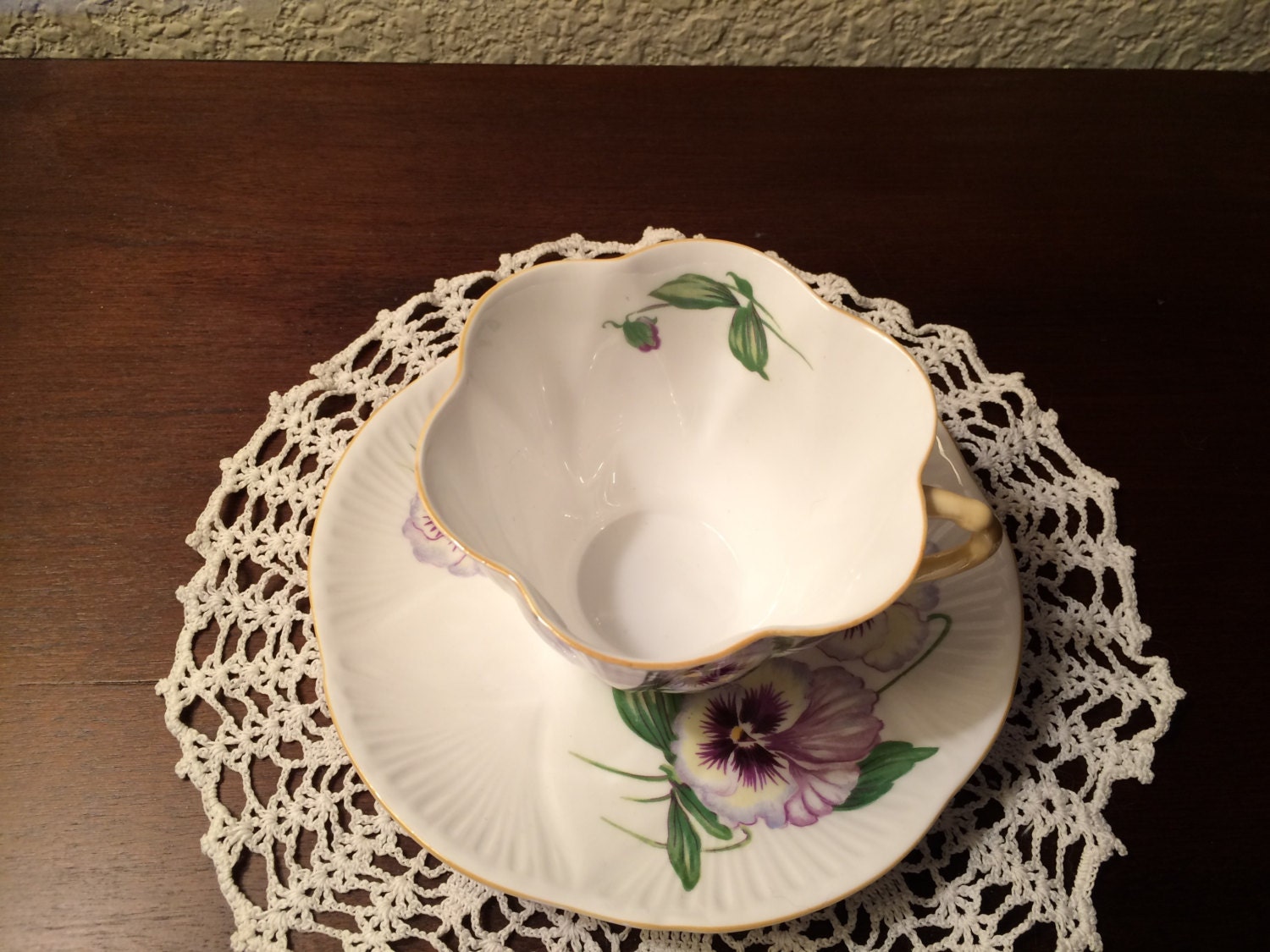 1950s Shelley England Pansy, Dainty Shape, Cup & Saucer - Etsy