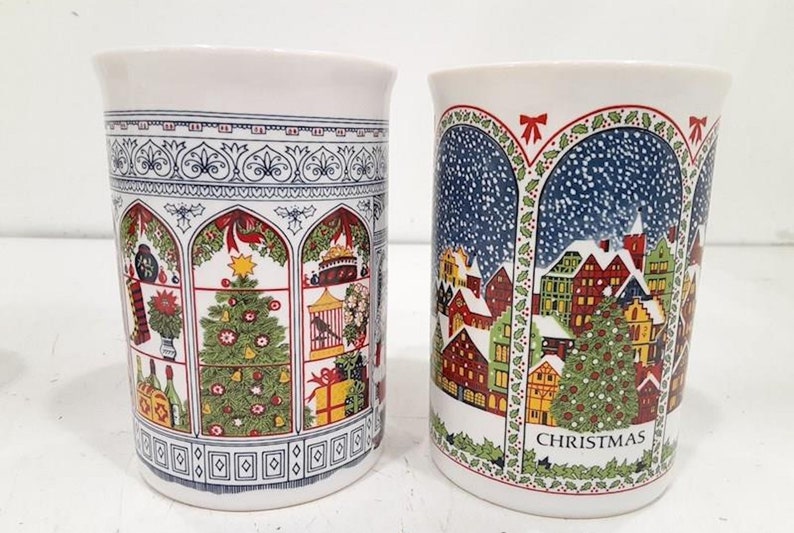 1970s Dunoon Bone China Made in Scotland Christmas Holiday Scenes ...