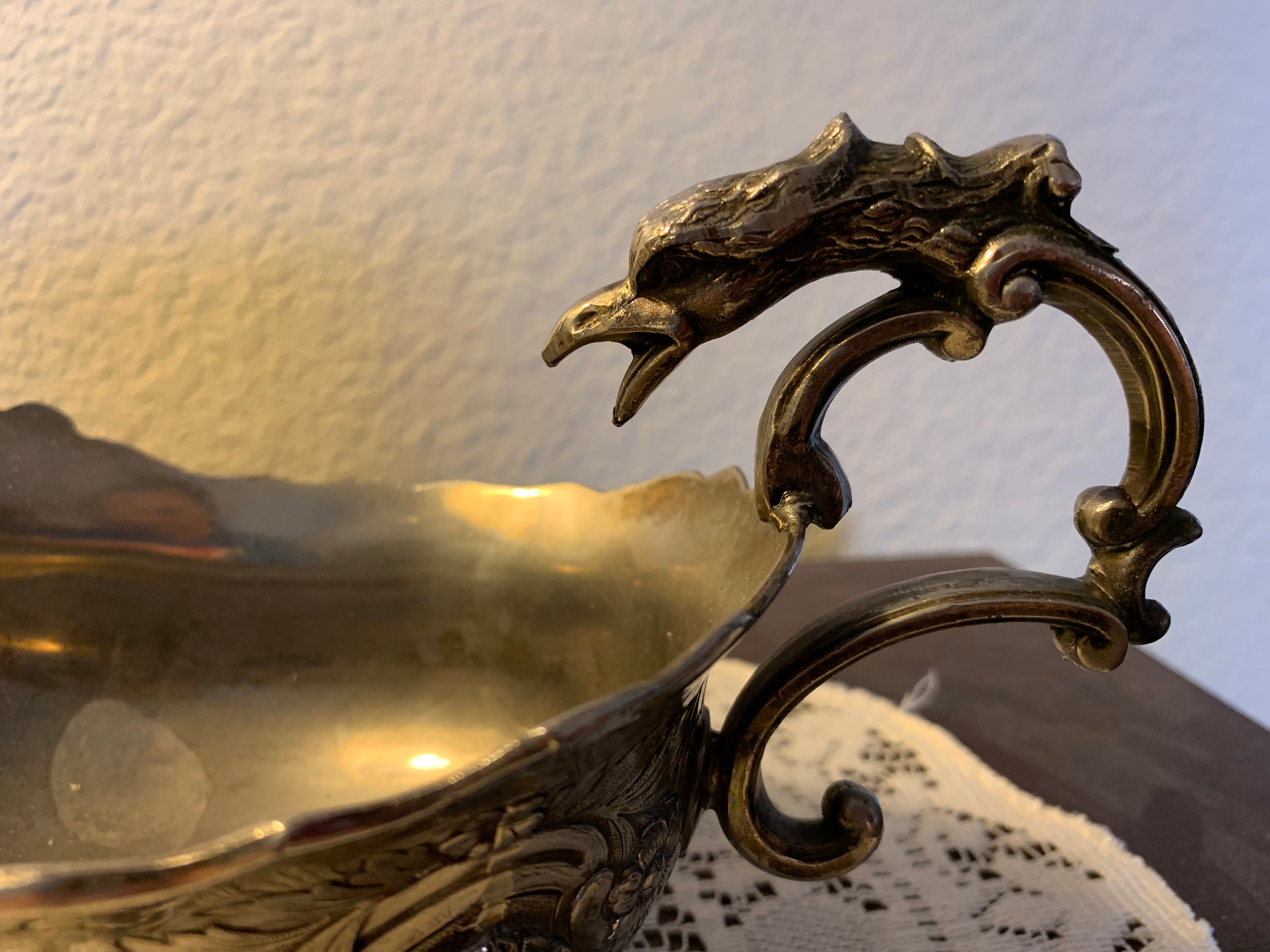 1950s Corbel Corbell & Company EPNS Silver-plate Hollowware Bird-neck ...