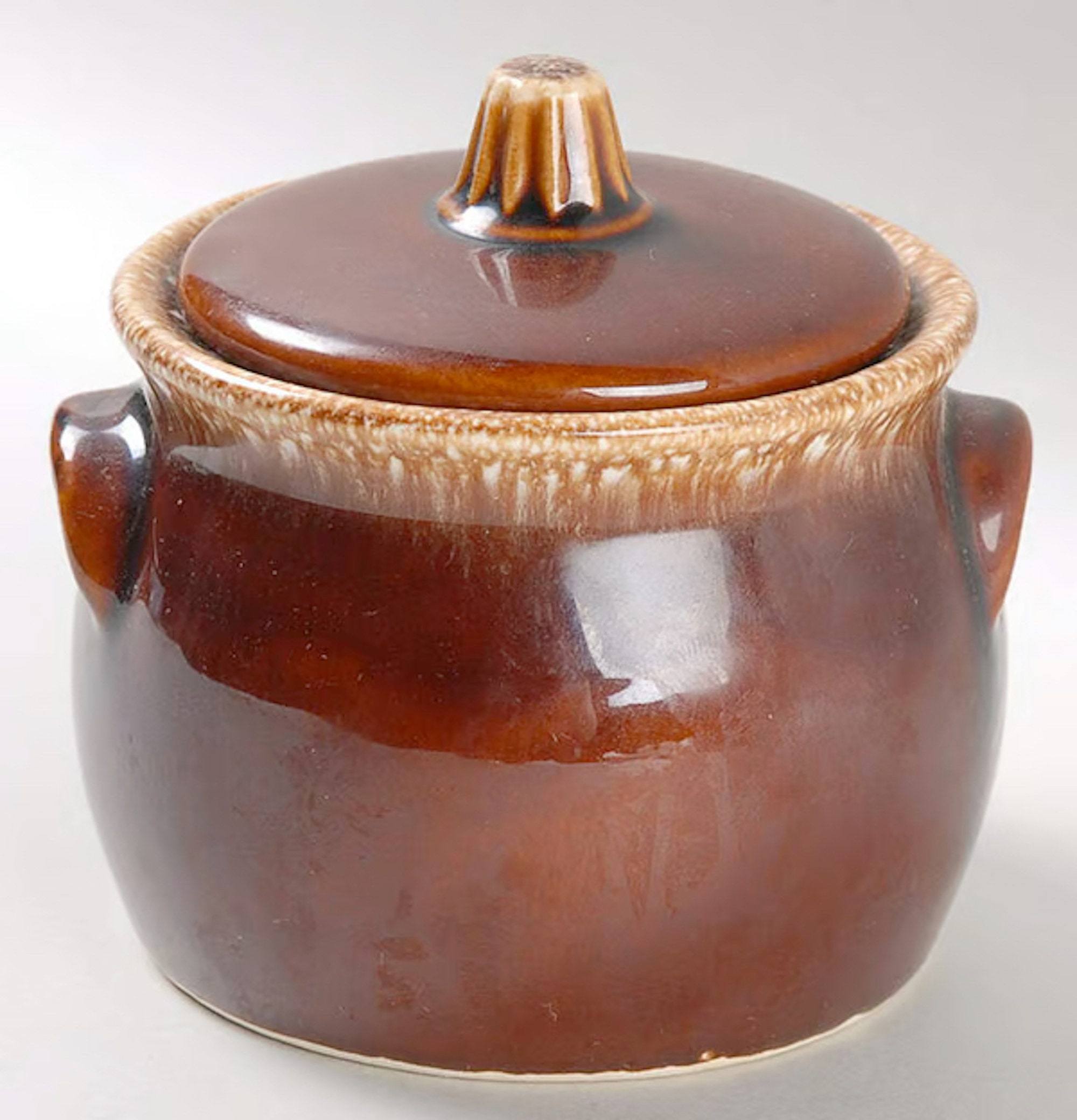 1960s Hull Pottery Brown Dripware 2-quart Bean Pot - Etsy
